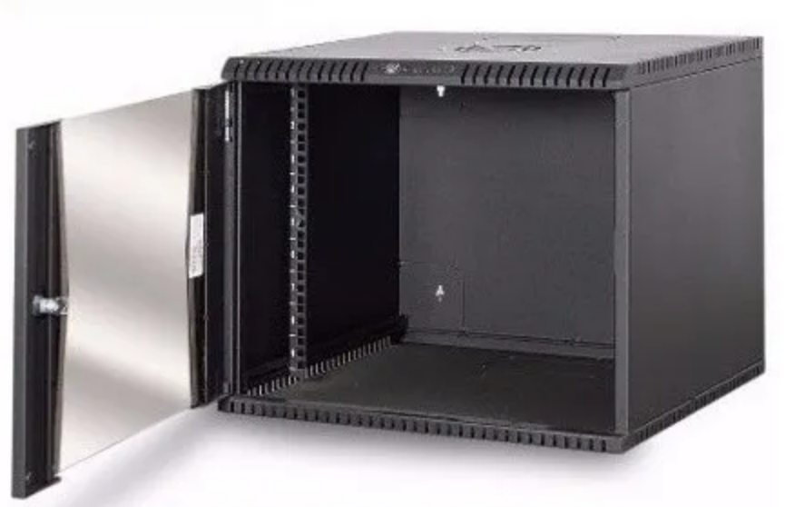 GABINETE CERRADO 9UR PV - NEGRO | MACROQUIL